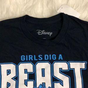 Disney | Tops | Disney Navy Blue Unisex The Beast Size Large | Poshmark